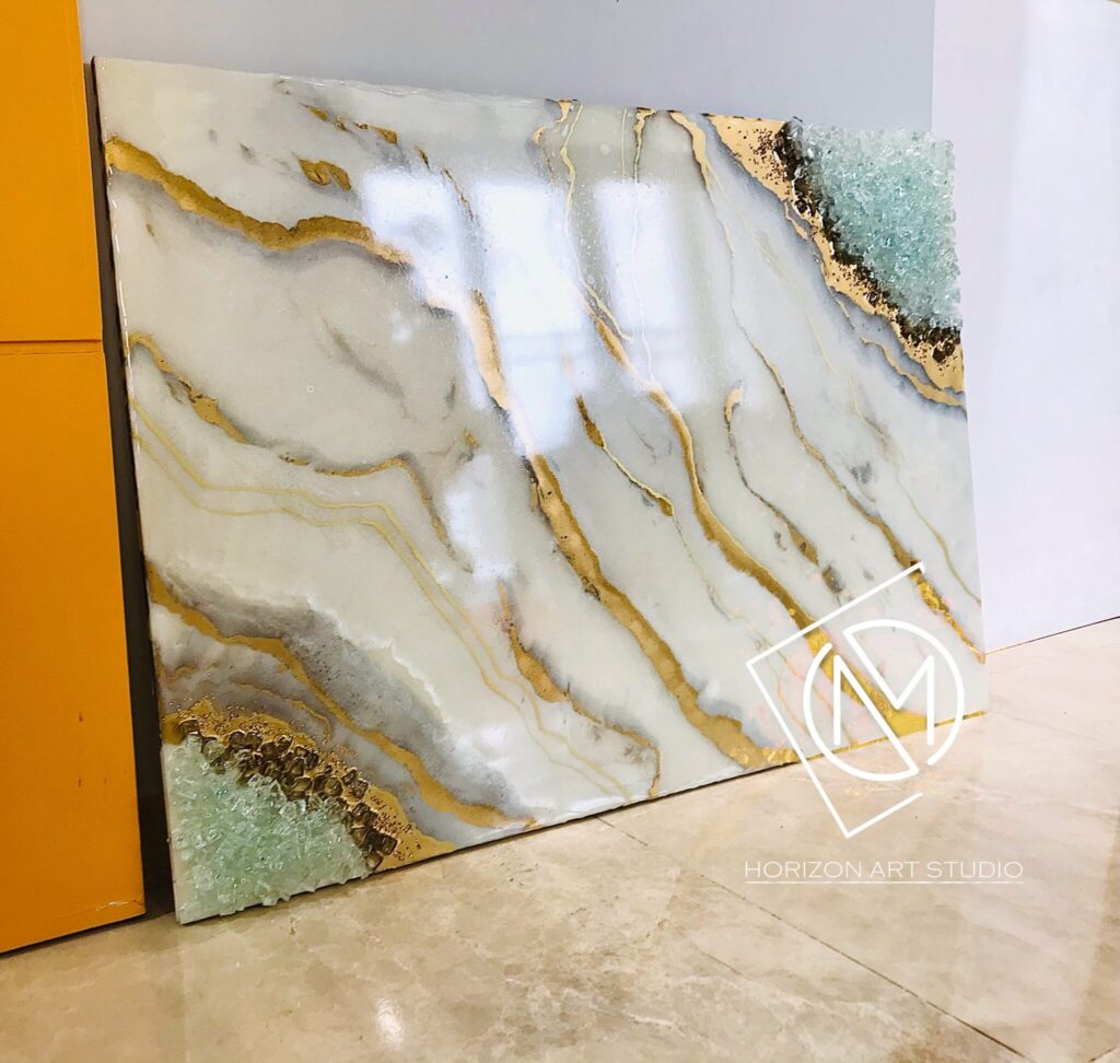 Luxurious Gold resin painting - I Make This