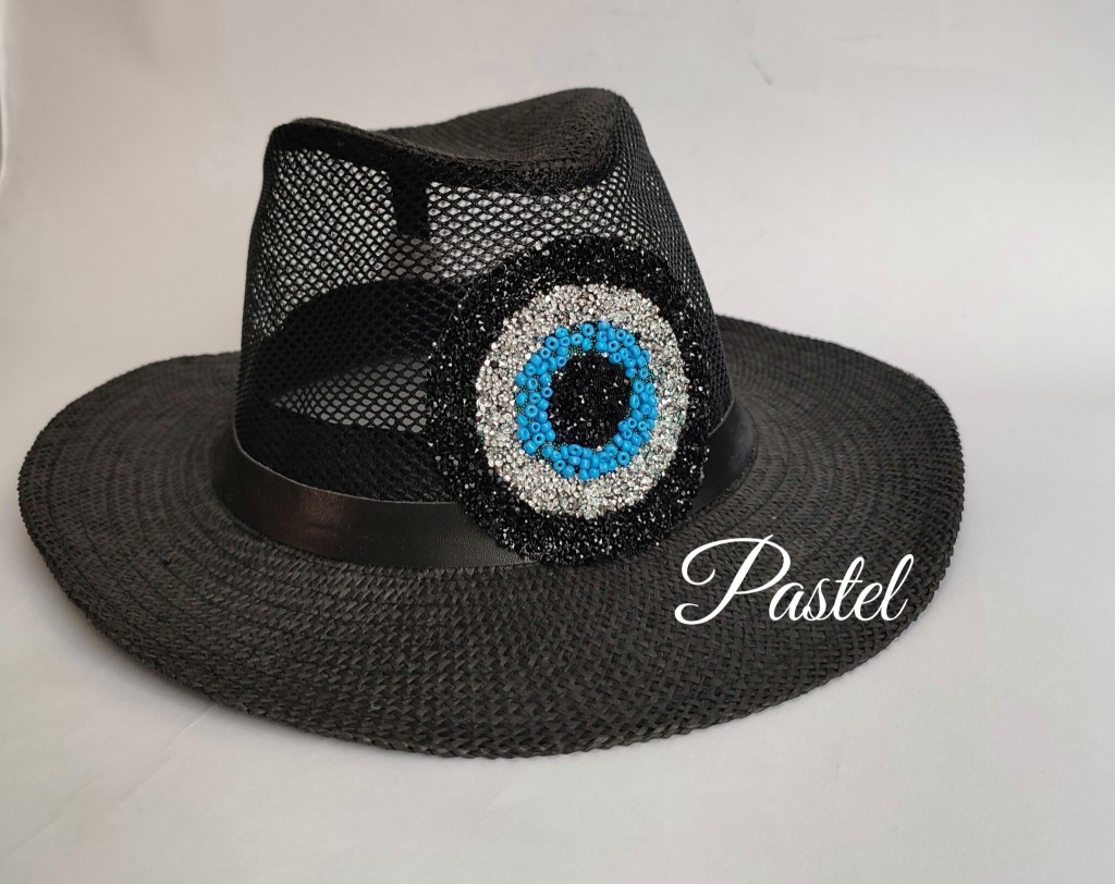 Glittery evil eye hat 🧿 - I Make This
