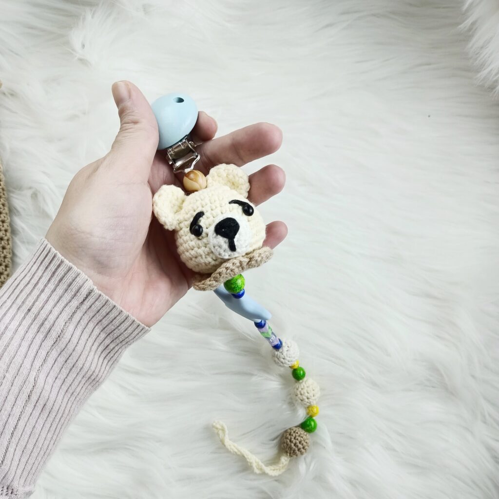 Coco The Bear Pacifier Holder - I Make This
