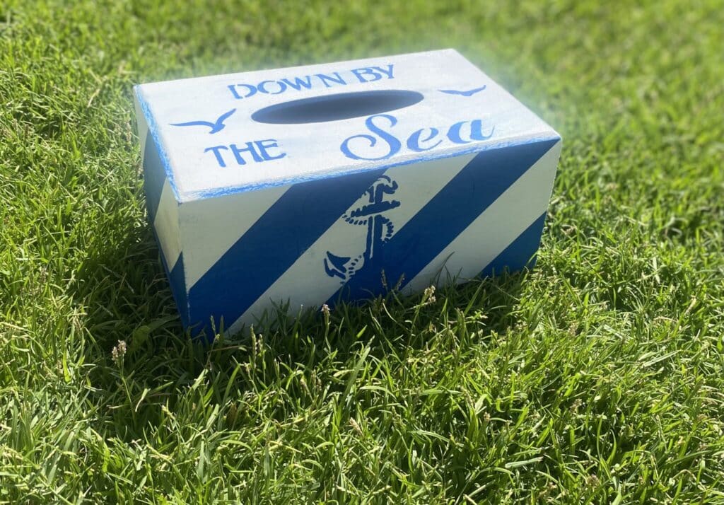 True Blue Tissue Box - I Make This