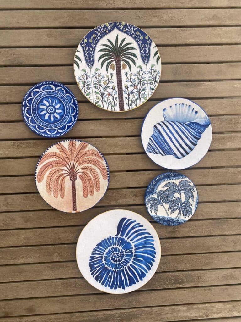 Palms and Sea Shells Wall Plates - I Make This