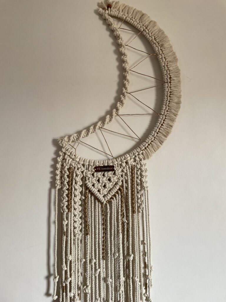 Macrame crescent - I Make This