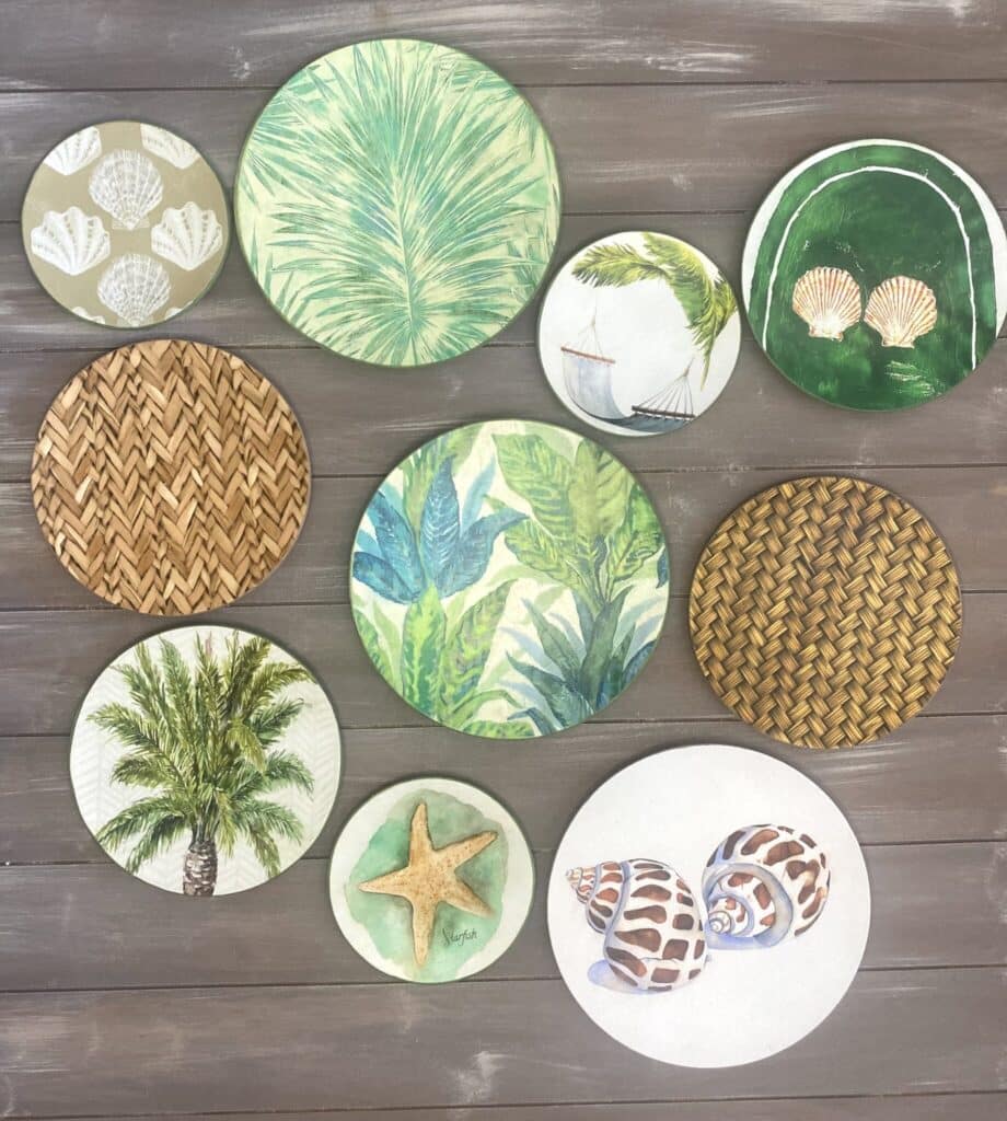 Tropical Sea Shells Wall Plates - I Make This