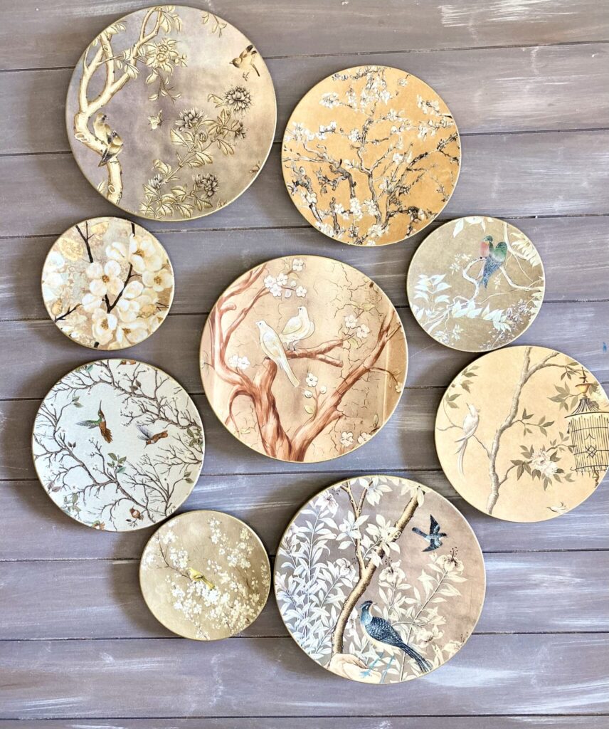 Champagne Chinoiserie Wall Plates - I Make This