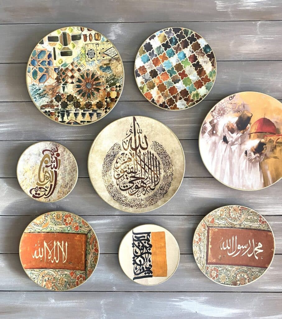 Beige Gold Dervish Wall Plates Collection - I Make This