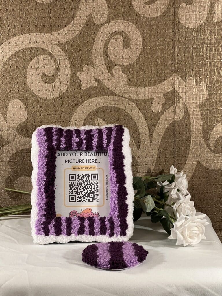 Shades of purple photo frame - I Make This