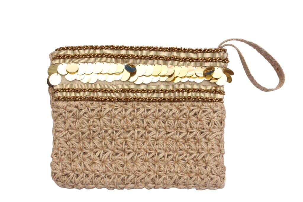 Gunny thread bags with beads and sequins - I Make This