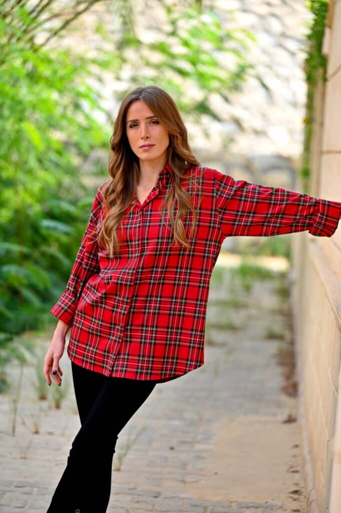 Red Stewart tartan shirt - I Make This