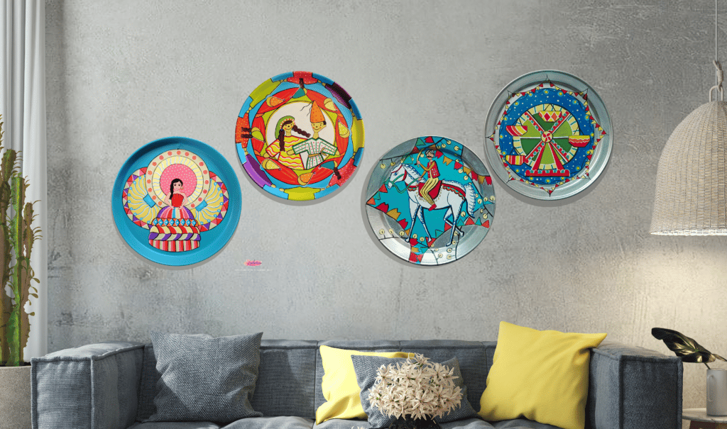 Folklore wall décor 4 trays set – I Make This