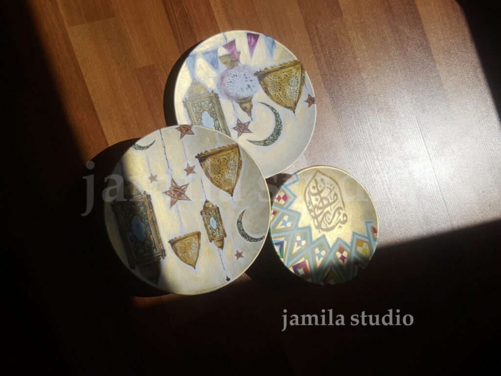 Ramadan Golden Lamp ( wall plates ) - I Make This