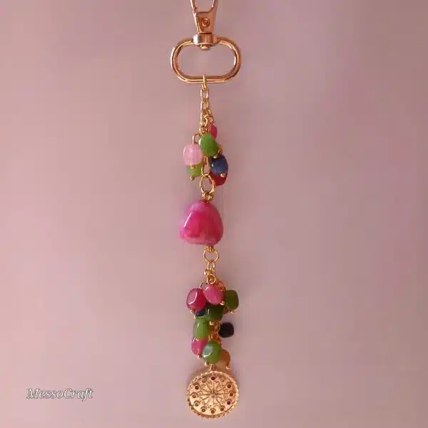agate stones bag charms - I Make This