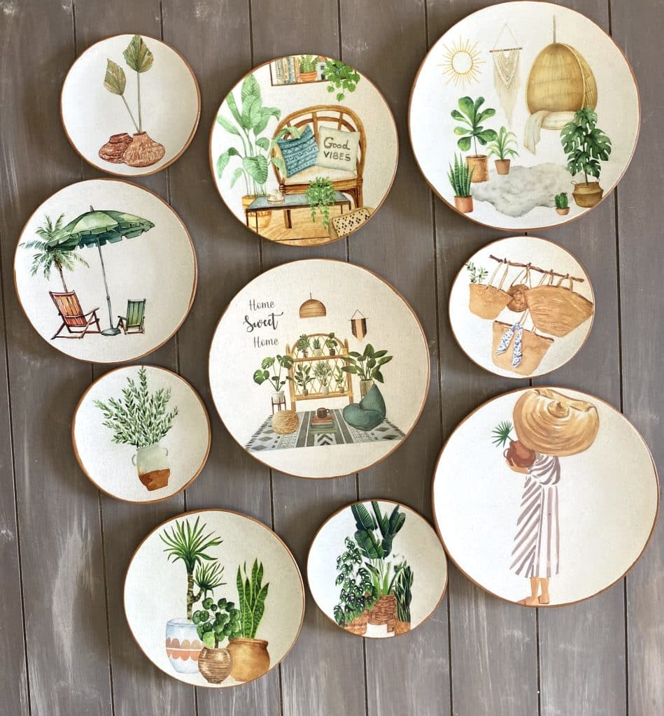 "Boho Corner" Wall Plates Collection - I Make This