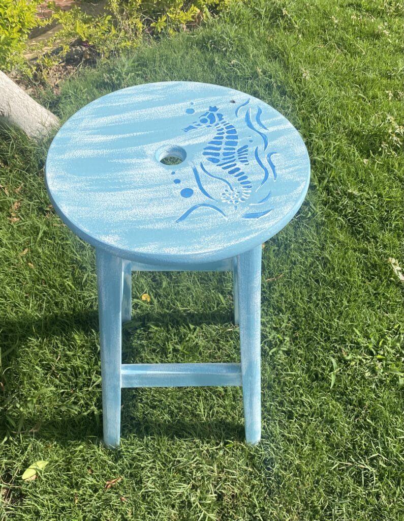 Summer High Chair Blue Sea Horse - I Make This