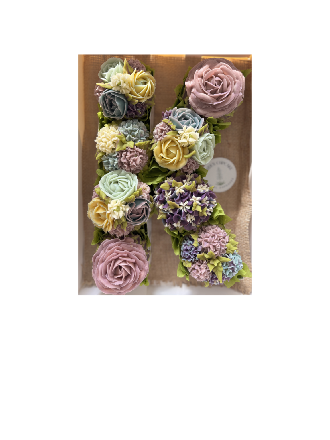 Letter K with cupcakes - I Make This