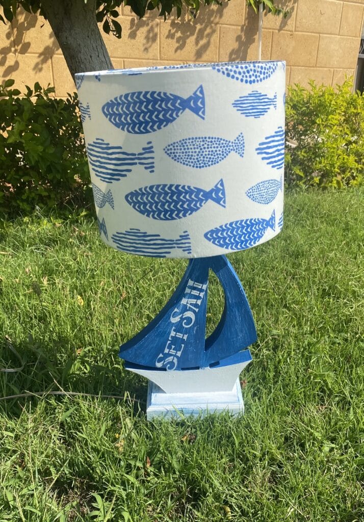 Blue Boat Summer Side Lamp - I Make This