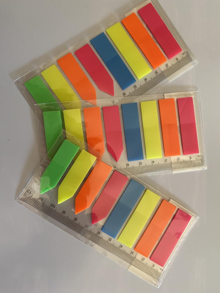 24pcs Sheets Fluorescent Sticky Notes Self-Stick Index Tabs - I Make This