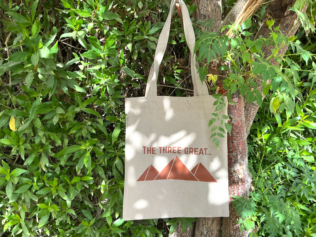 3 pyramids tote bag - I Make This